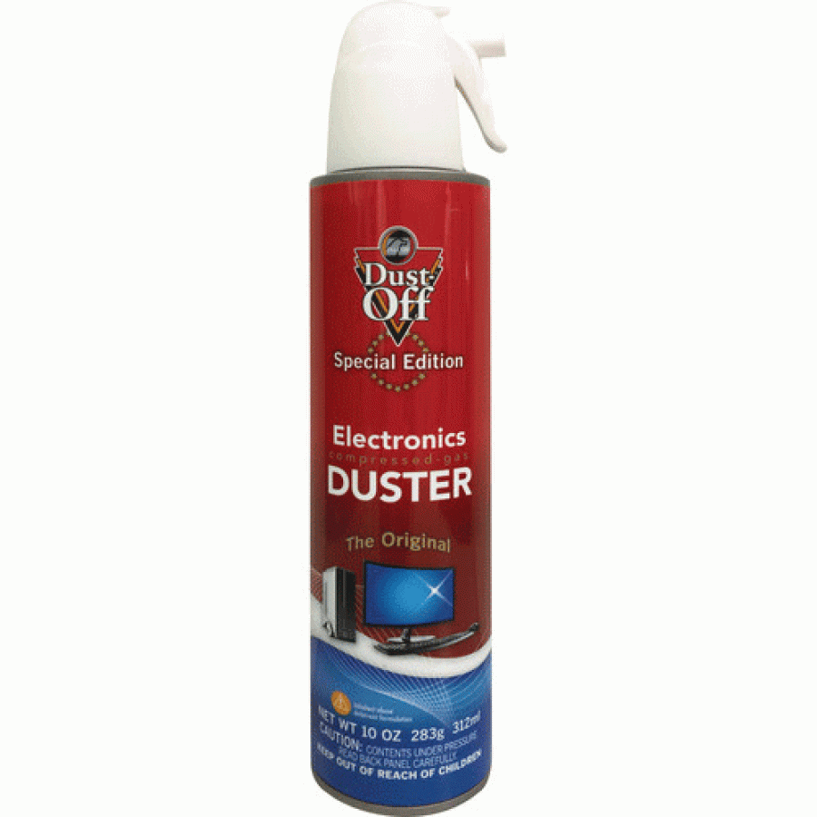 Dust-Off Aire comprimido Duster 10 oz Edición especial (Rojo)